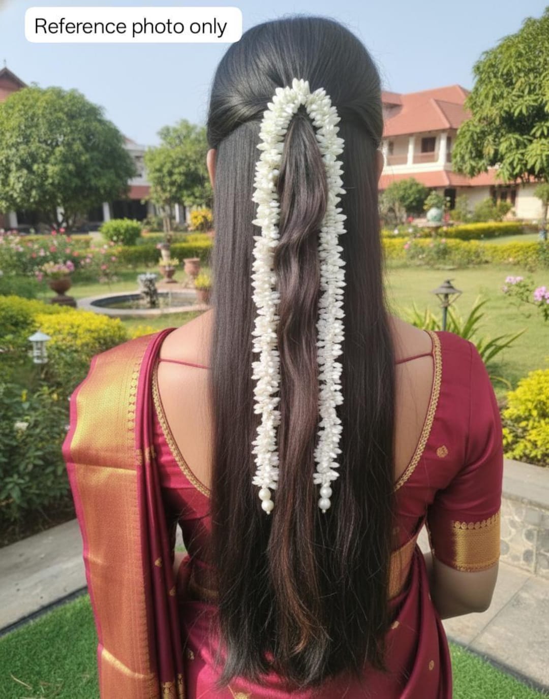 Artificial Jasmine Long Gajra for Choti (30, 50 Inches) /braid (comes ...