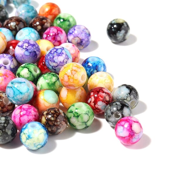 Glass Marble Beads - Etsy