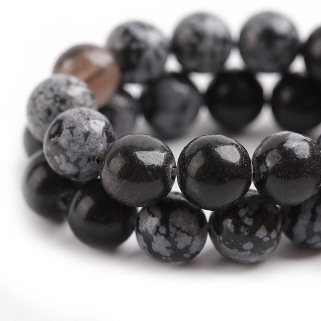 1 Strand 4mm 6mm 8mm 10mm 12mm Natural Alabaster Beads Black - Etsy