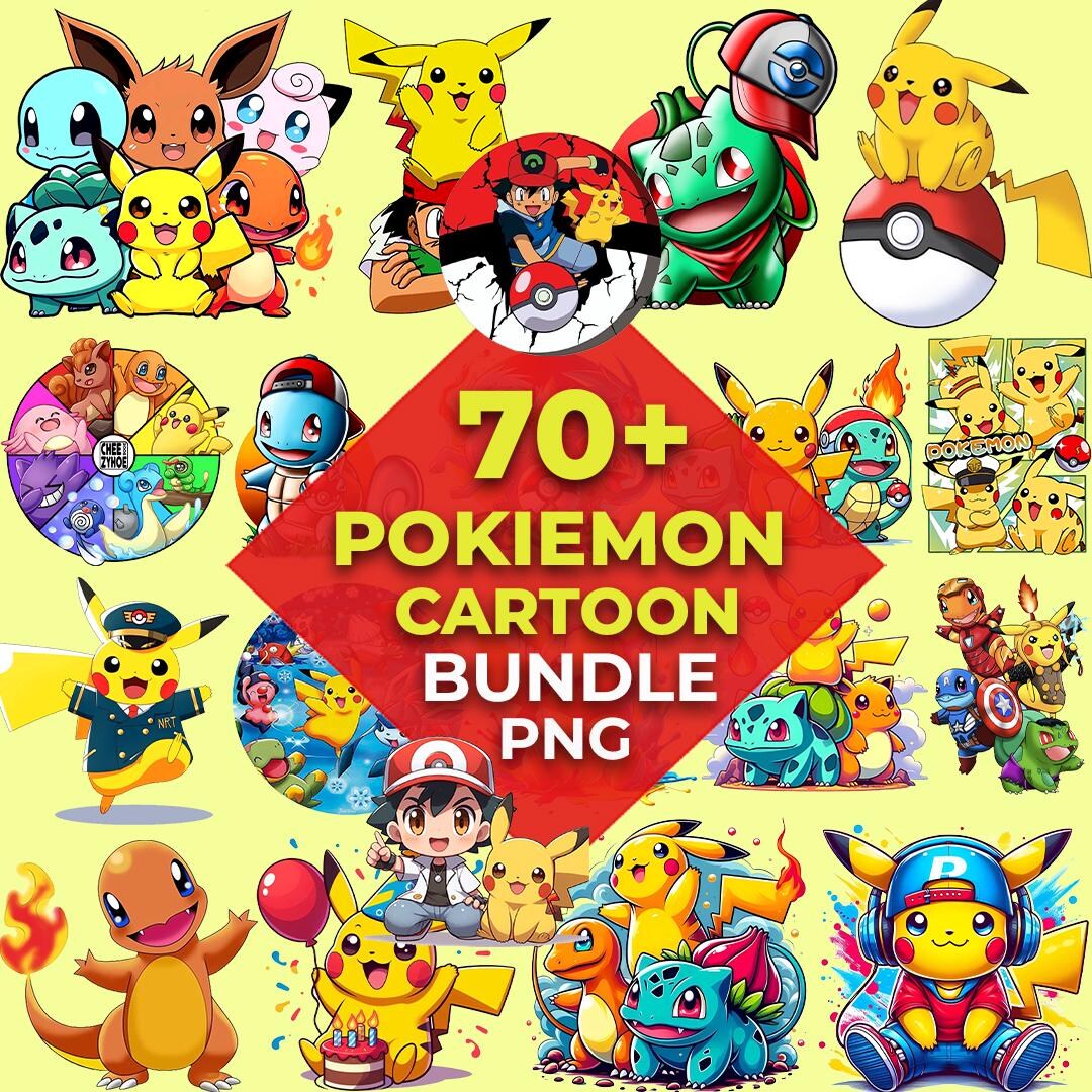 70+ Cartoons Sublimation Bundle, Cartoon Png Clipart Bundle, Cartoon ...