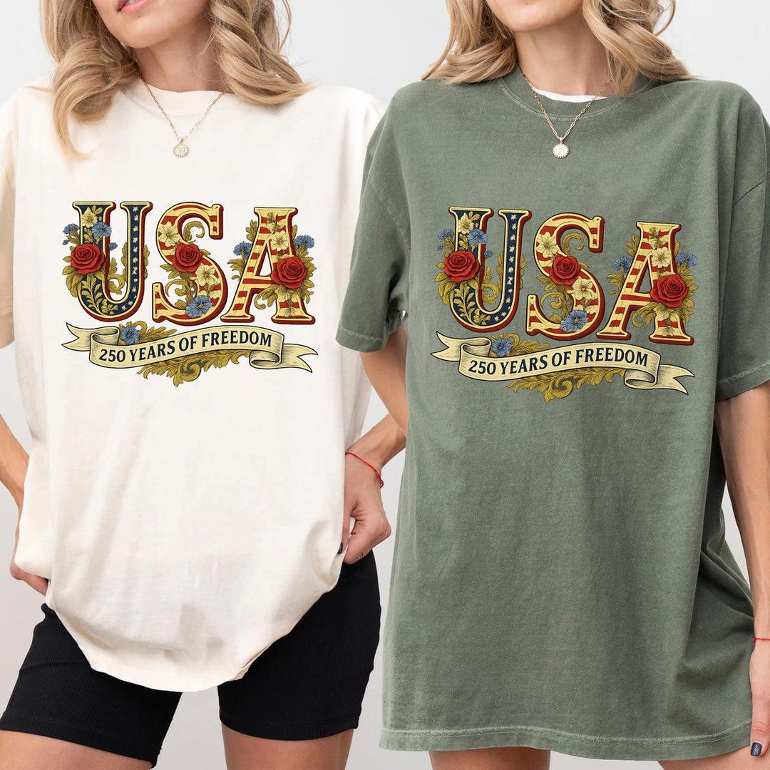 USA 250 Years of Freedom Shirt, America 1776–2026 T-shirt, Patriotic ...