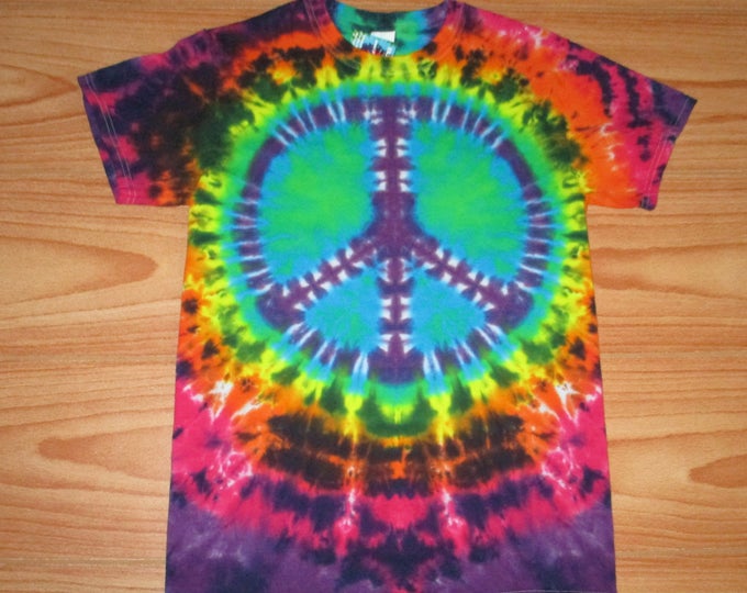 Peace Sign Tie Dye- S M L XL 2X 3X 4X 5X 6X- Kids Adult Plus Size Peace ...