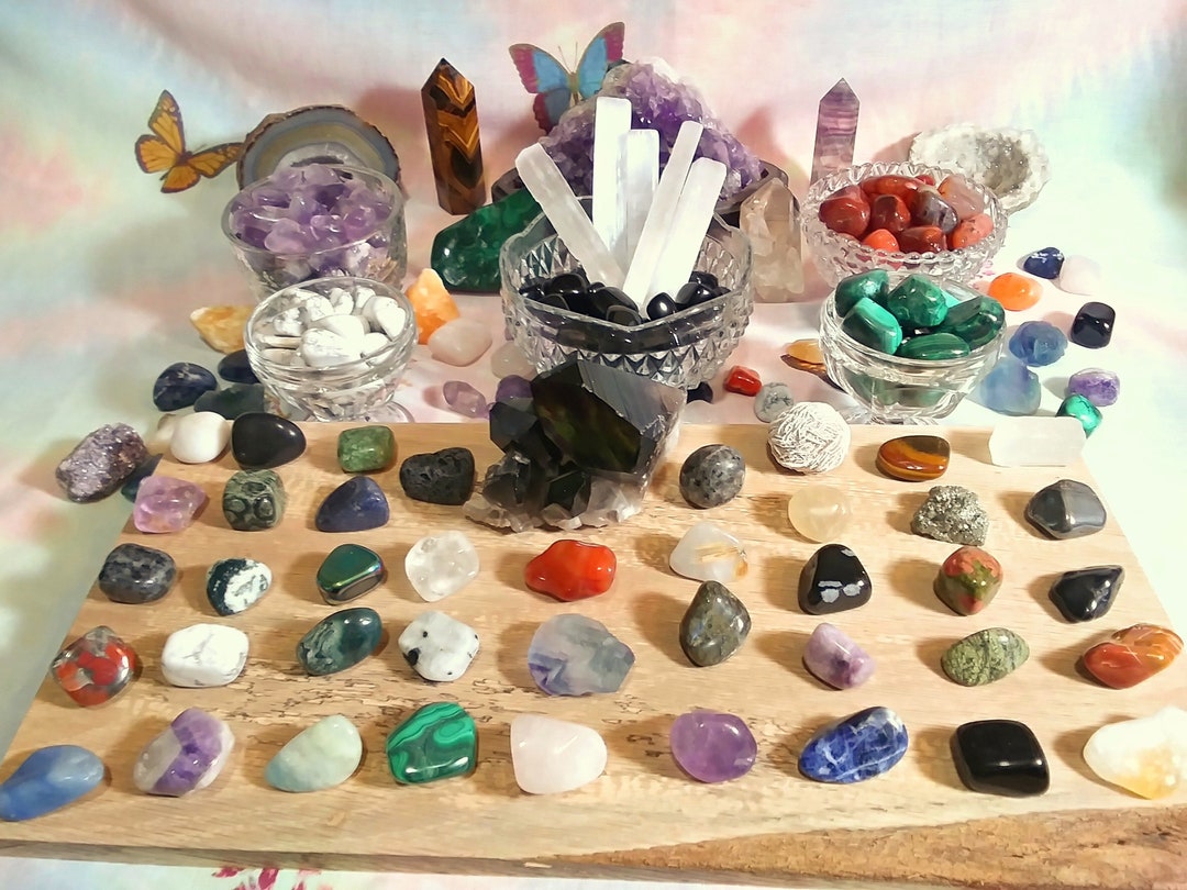 Crystals, Tumbled Stones, Crystal Sets, Protection, Healing, Chakra ...