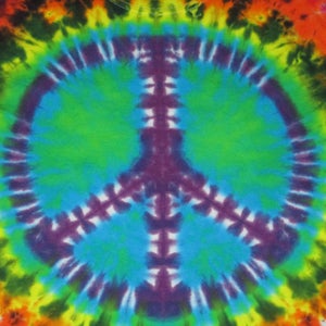 Peace Sign Tie Dye- S M L XL 2X 3X 4X 5X 6X- Kids Adult Plus Size Peace ...