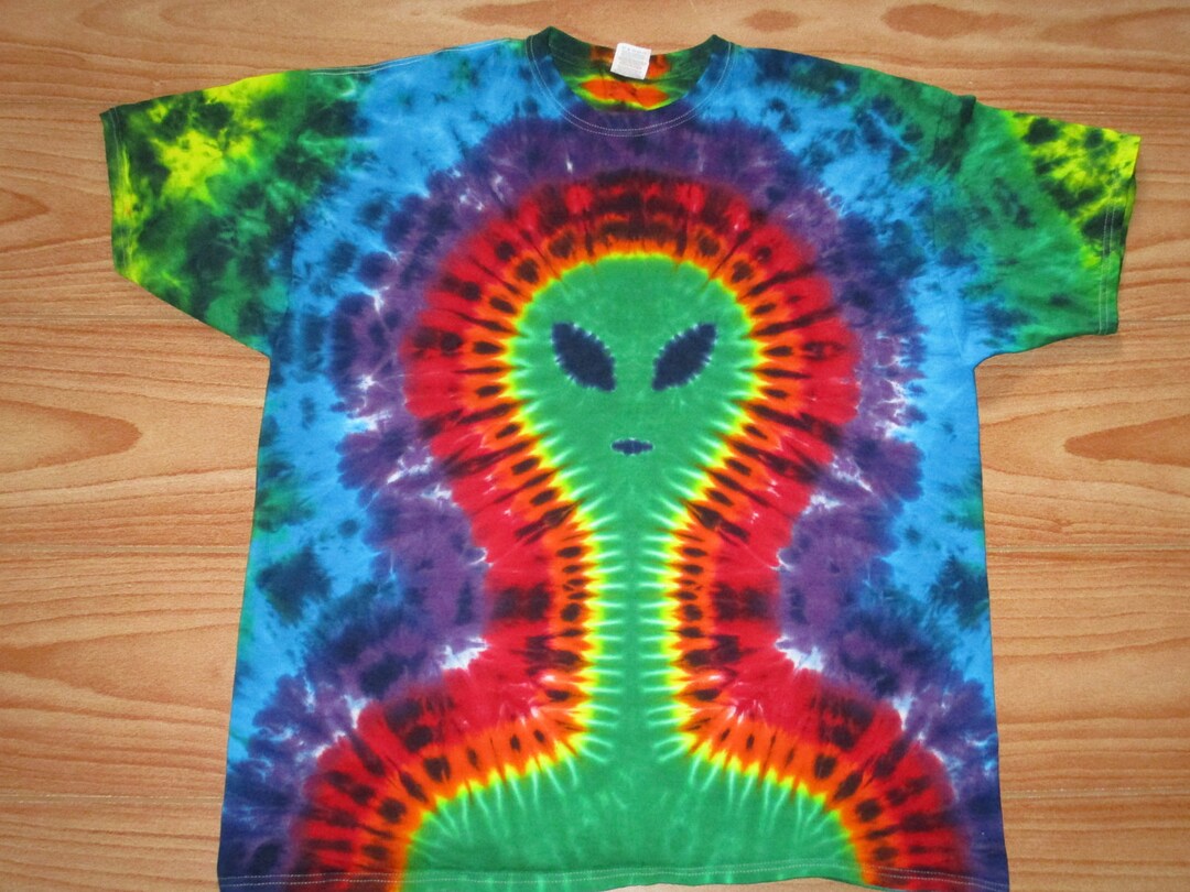 S M L Xl 2x 3x 4x 5x 6x Alien Tie Dye- Kids Adult Plus Size Tie Dye ...