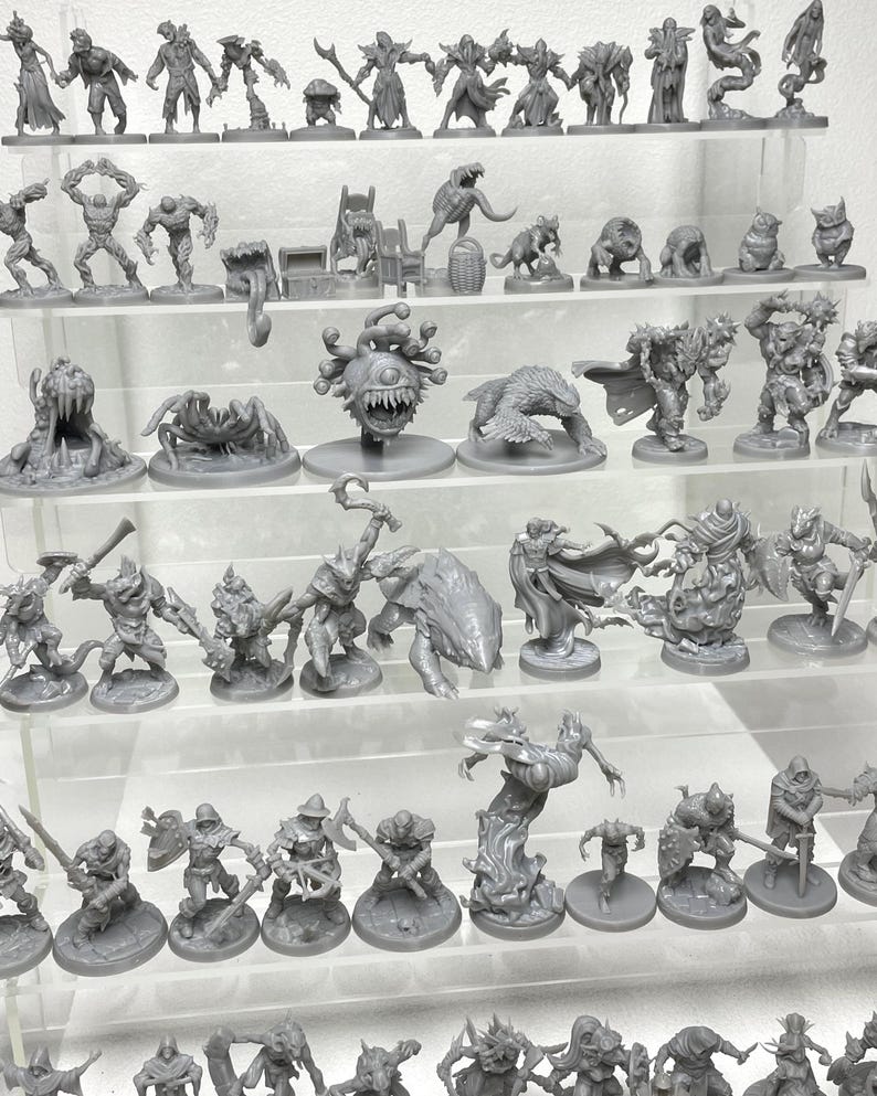 DND 25mm-50mm Miniatures Monster Box 12K 3D Printed D&D Minis,tabletop ...