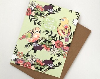 Bird Thank You | Etsy