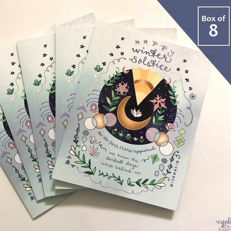 Winter Solstice Cards - Etsy