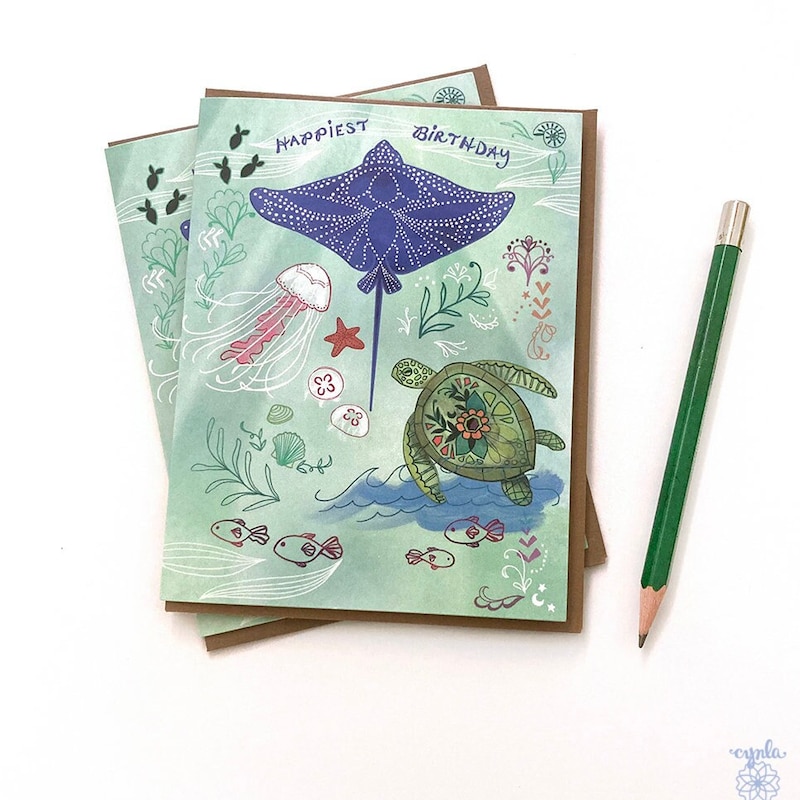 Beach Birthday Card Wife - Etsy