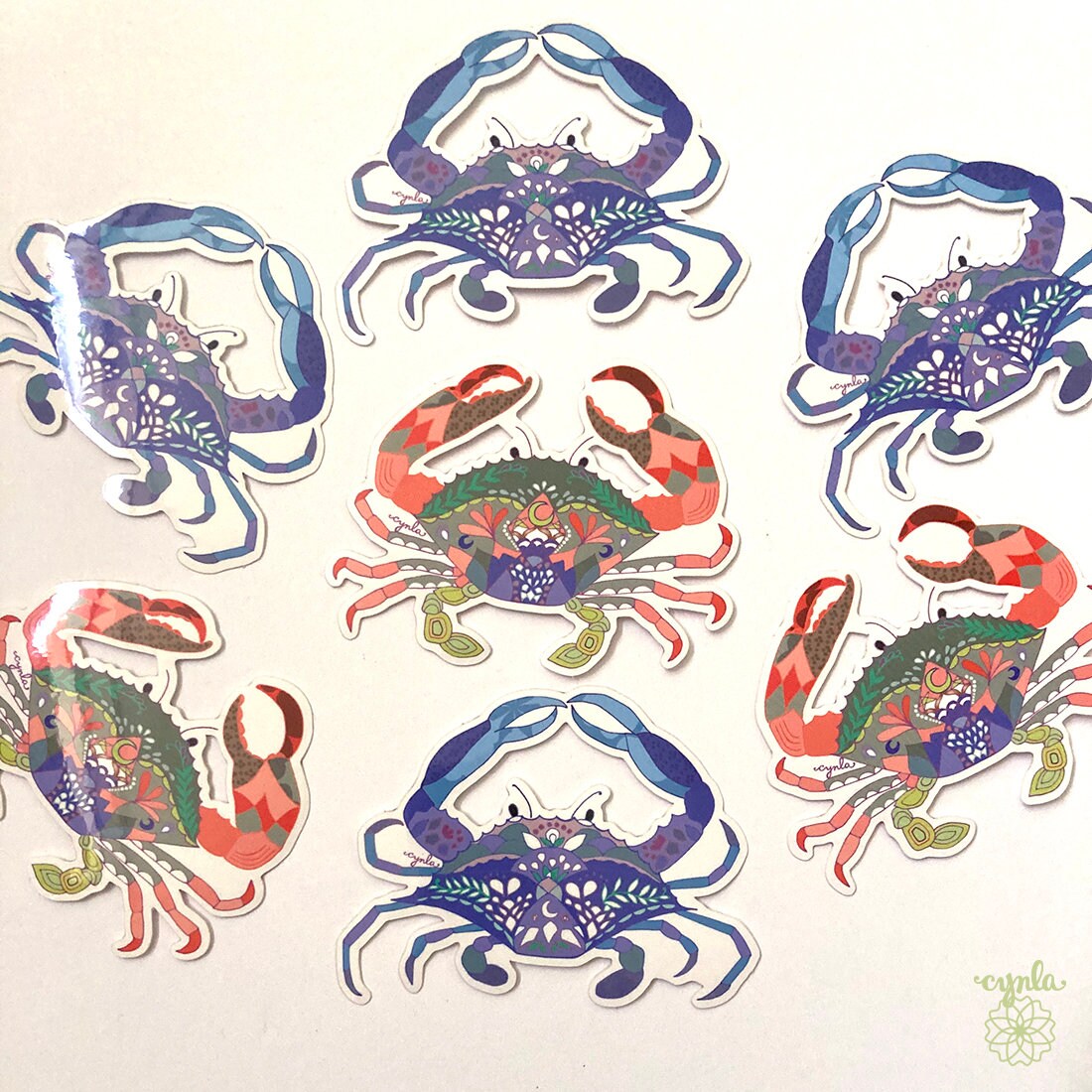 Red Crab Sticker Crab Stickers 3 Inch Vinyl Crabby Cancer - Etsy UK