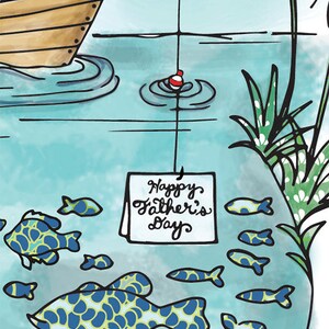 Father's Day Boat Card - Relaxing Dad Fathers Day Card Fishing Trip ...
