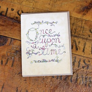 Once Upon a Time Storybook Card - Baby Shower Card New Baby Wedding ...