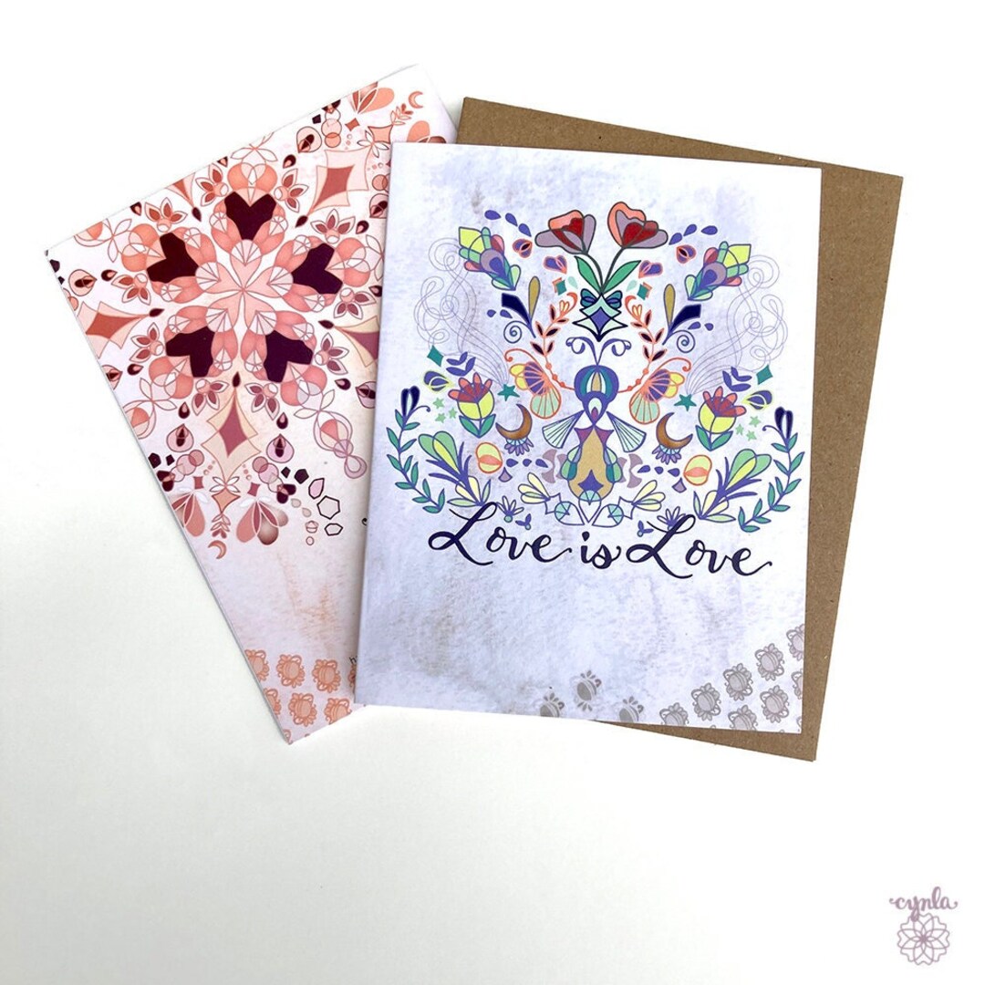 Love is Love Card - Love Greeting Card LGBTQ Card, Valentine's Day Card ...