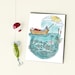 Father's Day Boat Card - Relaxing Dad Fathers Day Card Fishing Trip ...