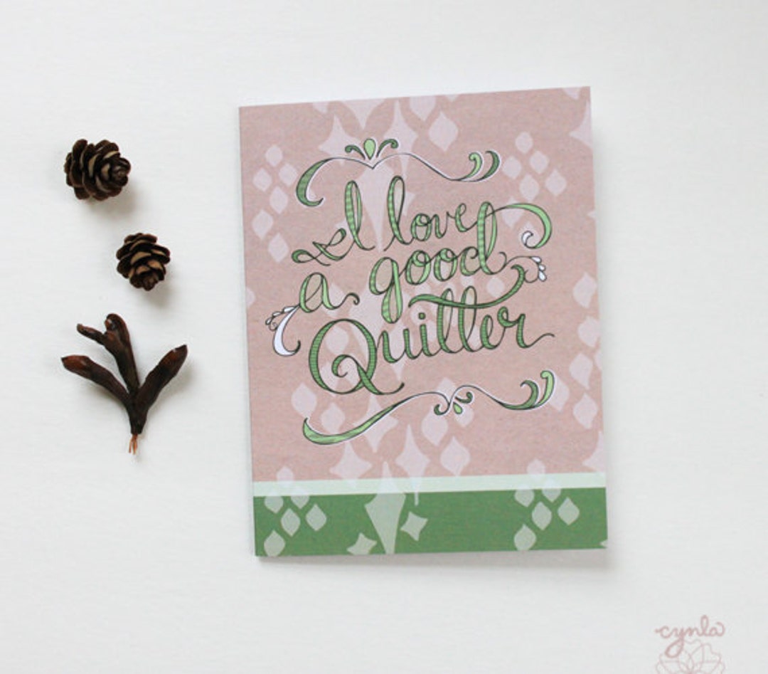 I Love a Good Quitter Card / New Year Card - Etsy