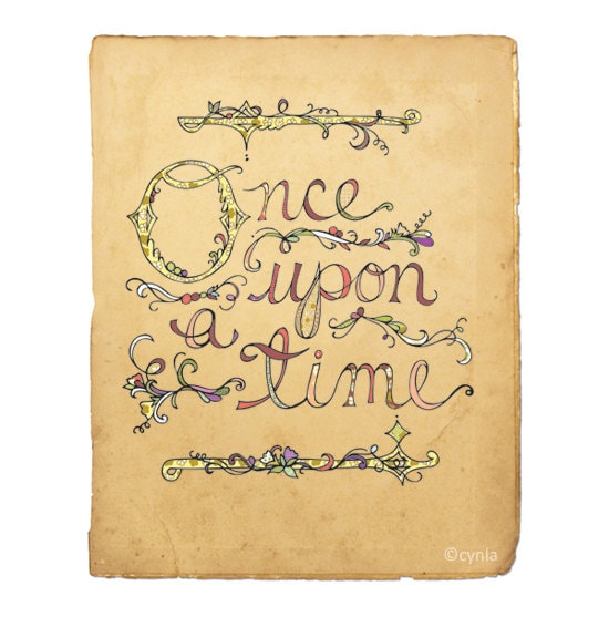 Once Upon a Time PRINT 8x10 Modern Nursery Print Love - Etsy