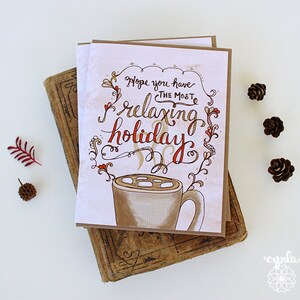 Hot Chocolate Holiday Card Christmas Boxed Set Christmas - Etsy
