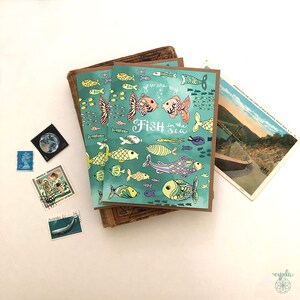 Love Fish Card - Fish in the Sea Greeting Card, Valentine's Day Card ...