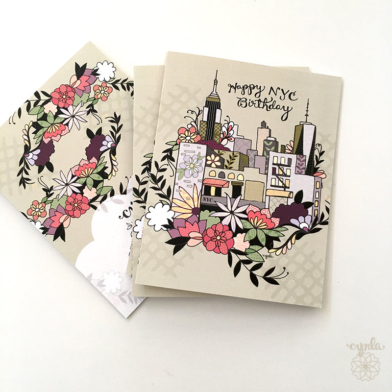 New York City Card - Happy NYC Birthday, NYC Card New York Greeting ...