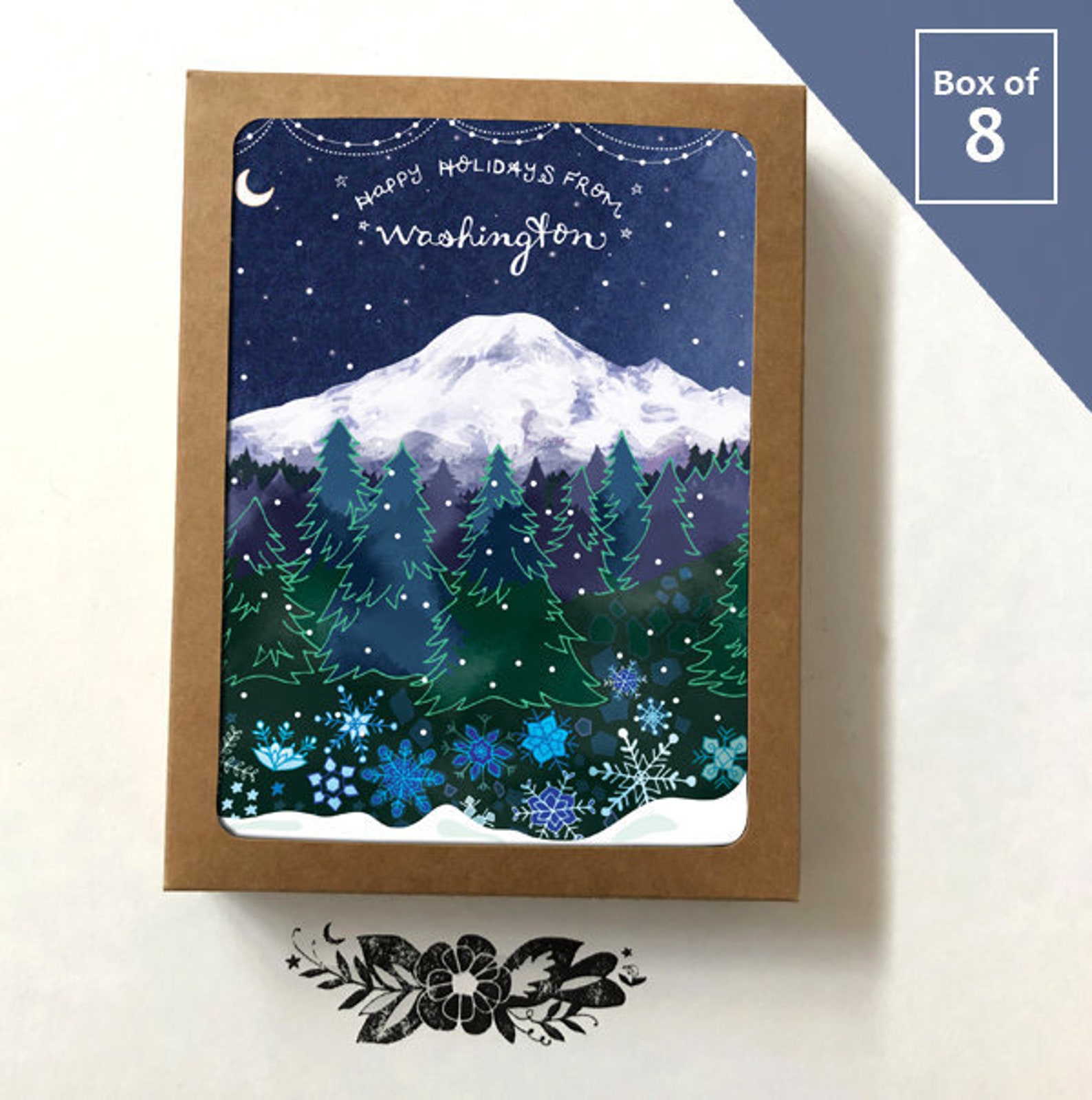 Washington Holiday Cards BOXED SETS Greeting Card Washington - Etsy