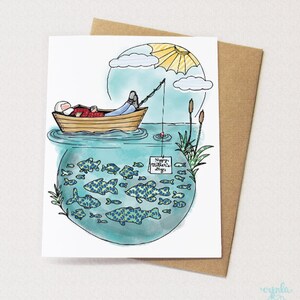Father's Day Boat Card - Relaxing Dad Fathers Day Card Fishing Trip ...
