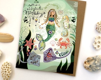 Ocean Birthday Card | Etsy