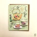 Green Tea Greeting Card Tea Card, Tea Birthday Card, Tea Time ...