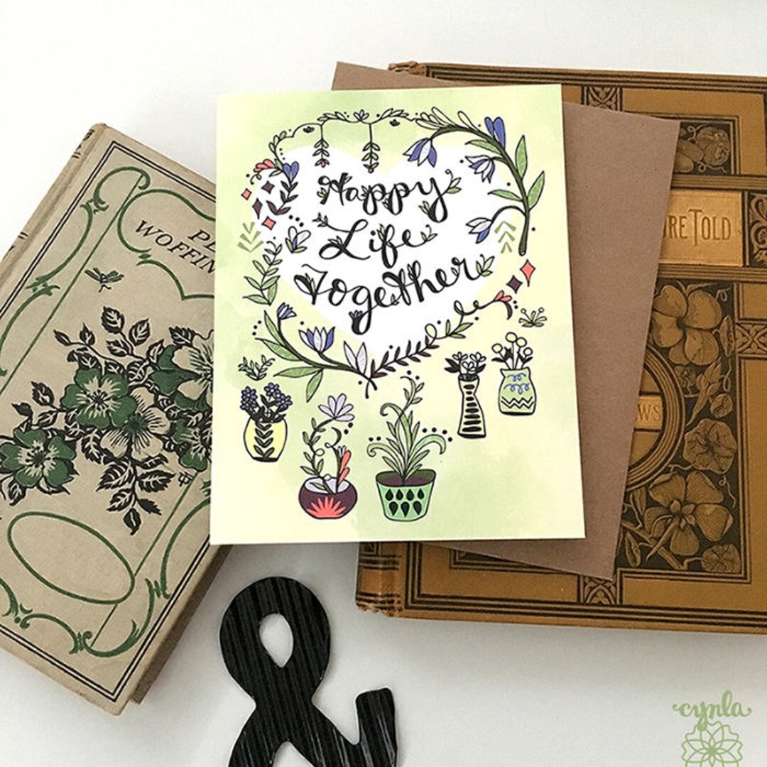 Happy Life Together Card - New Home Card, Wedding Card, Congrats New ...