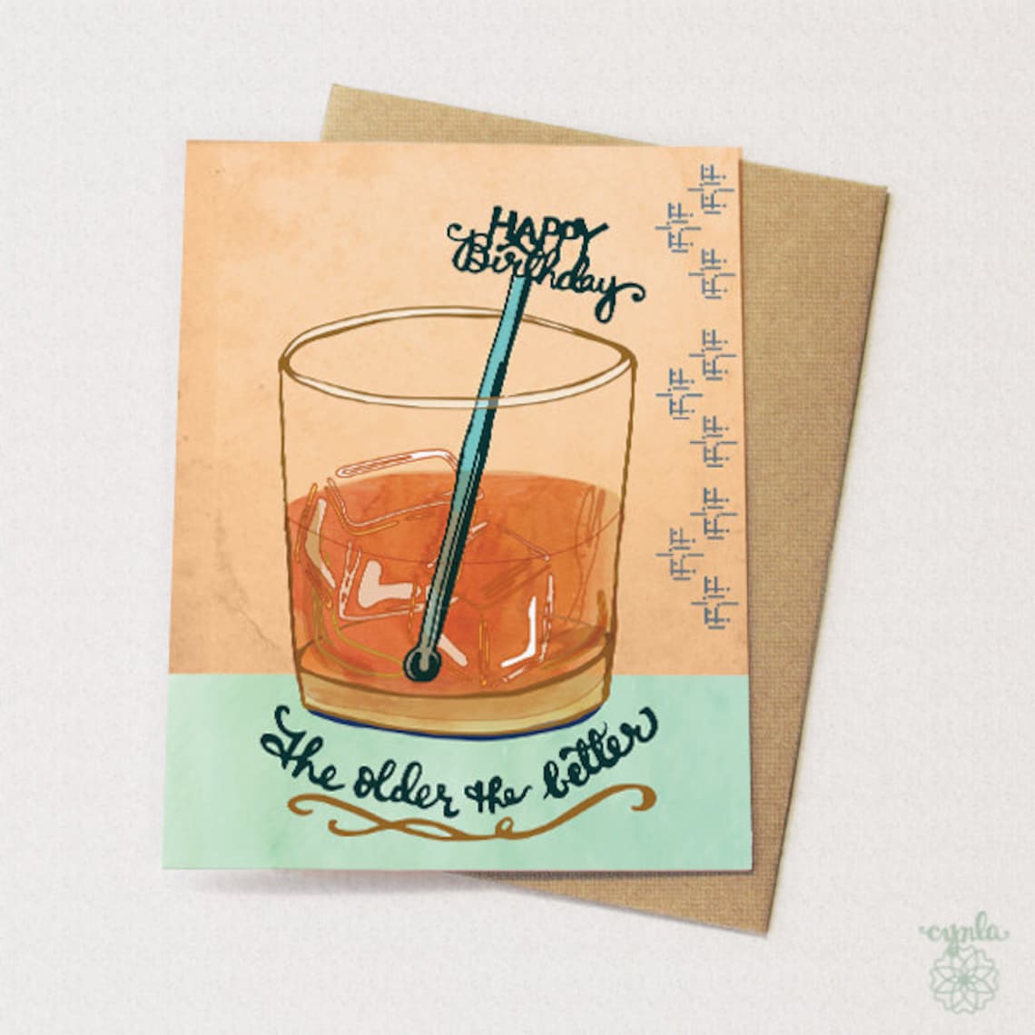 Whiskey Birthday Card - Whisky Birthday Card Happy Birthday Drink Card ...