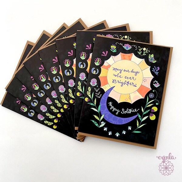 Winter Solstice Cards - Etsy