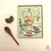 Green Tea Greeting Card Tea Card, Tea Birthday Card, Tea Time ...