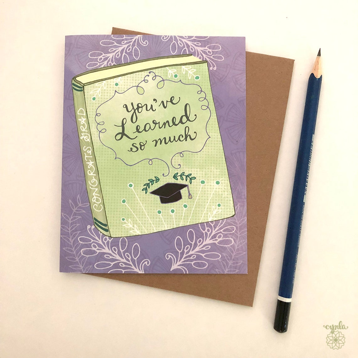 Graduation Book Card - Congratulations Graduate Greeting Card, Hats off ...