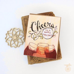 Cheers Holiday Card - Holiday Card, Christmas Card, Cheers Card, Boxed ...