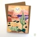 Desert Birthday Greeting Card Birthday Card Saguaro Desert Cactus ...