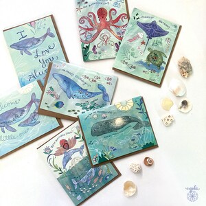 Memory Whale Birthday Card - Whale Birthday Card, Whale Greeting Cards ...