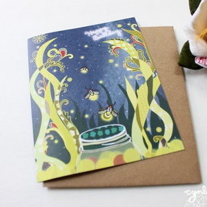 Fireflies Birthday Greeting Card - Fireflies Card Birthday Card Kid ...