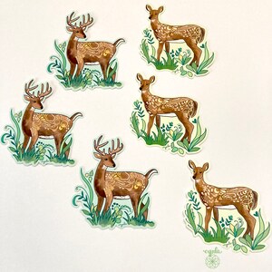 Buck Deer Sticker - Deer Stickers 3.2 Inch Vinyl Woodland Forest Male ...