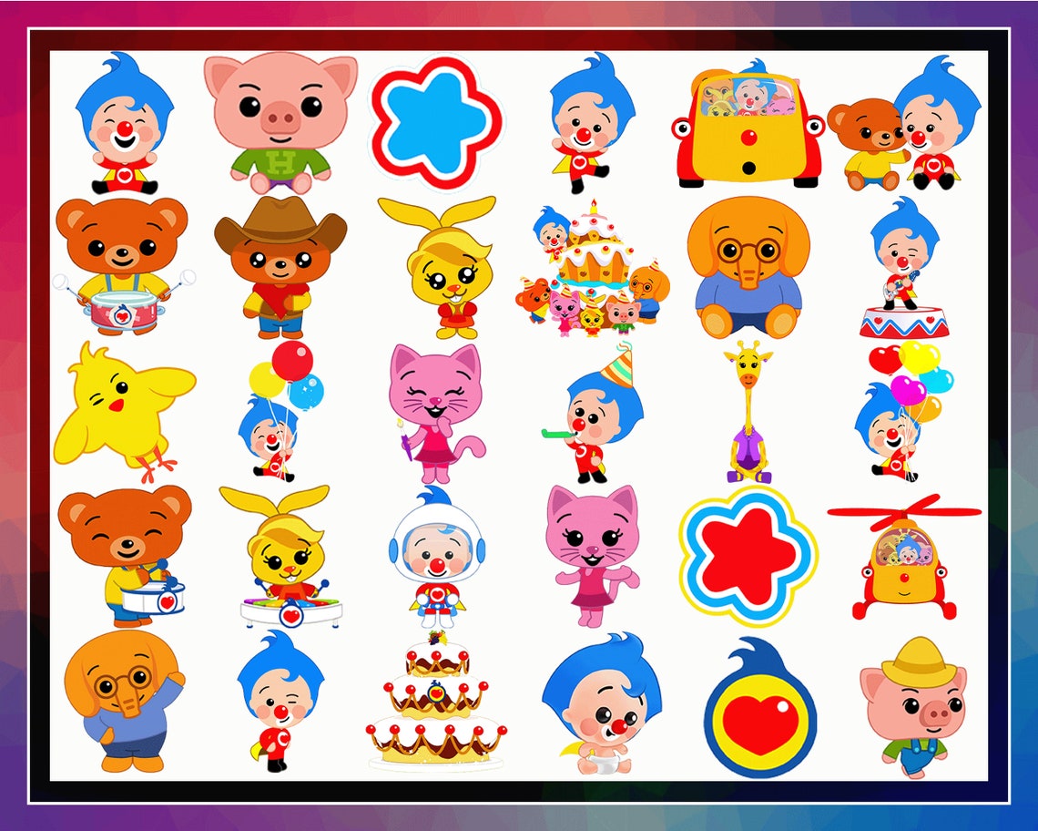34 Plim Plim The Clown And Friends Images PNG Clipart | Etsy
