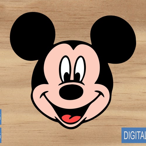 Classic Mickey Mouse SVG File - Etsy