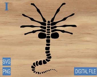 Alien Facehugger Png | Etsy