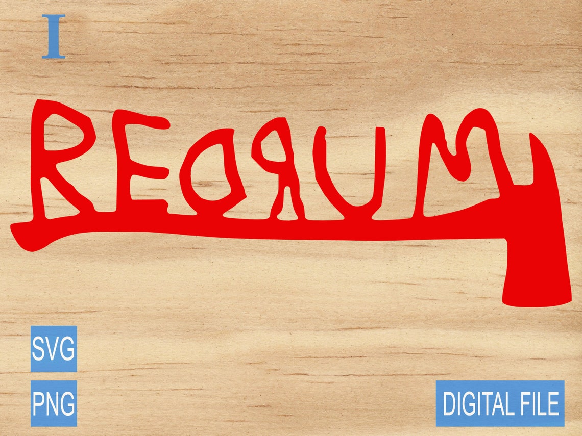 Redrum Svg the Shining Svg Stephen King Svg Cut File Cricut - Etsy Finland