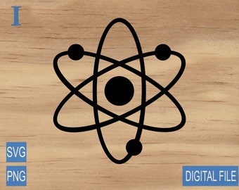 Atom Svg | Etsy