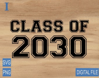 Class of 2030 Svg - Etsy