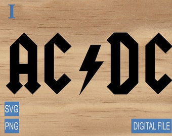 Ac Dc Svg | Etsy