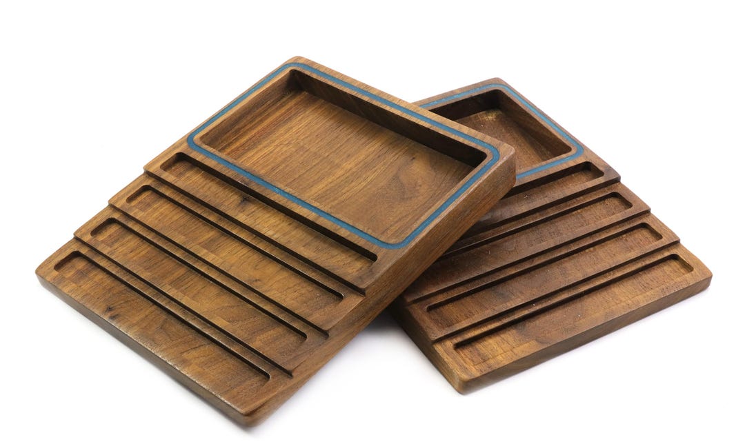 Limited Edition Turquoise Acrylic Inlay Pen Tray - Etsy