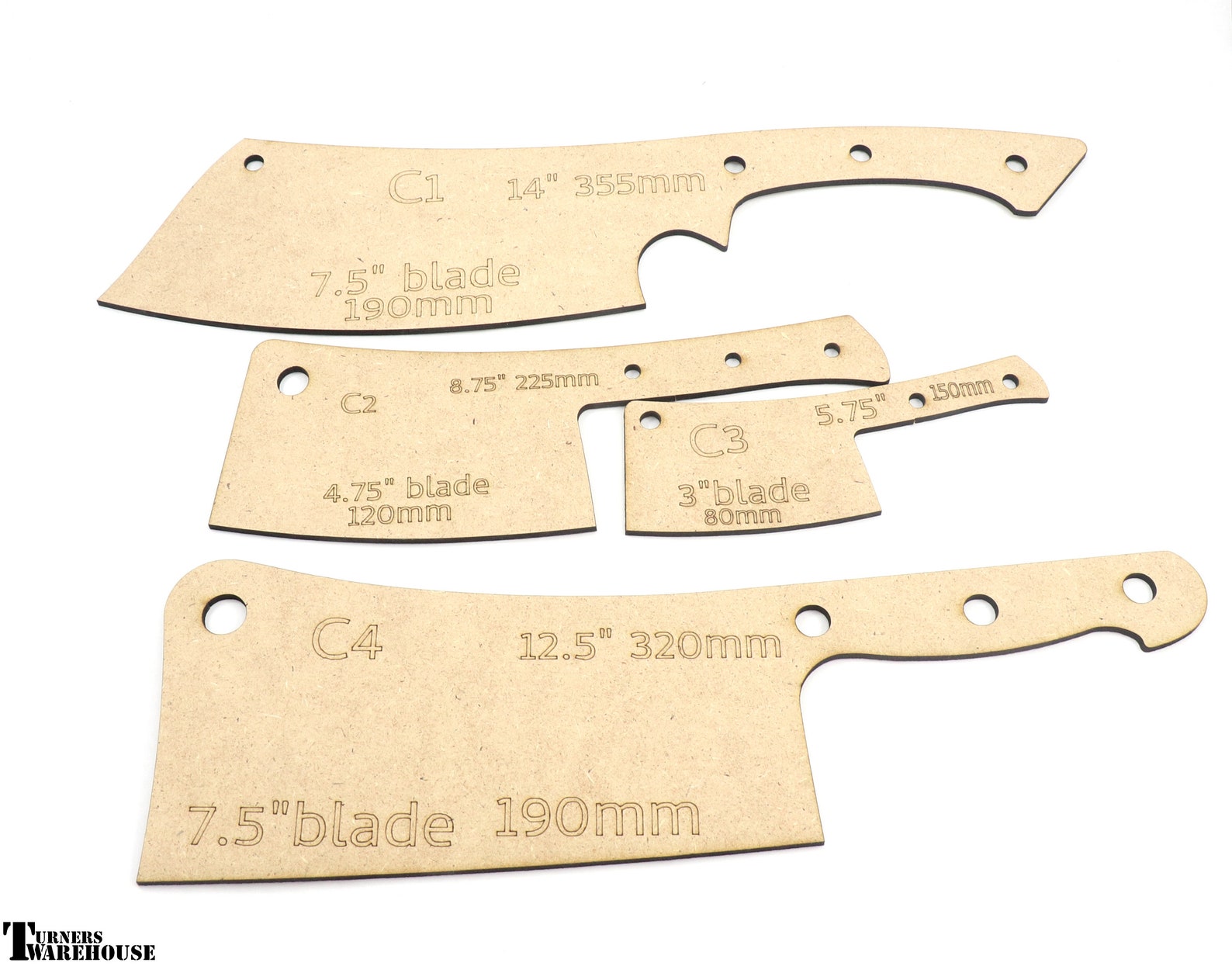 Knife Template Kitchen Knife, Hunting Knife, Cleaver, Hatchet, Hidden ...