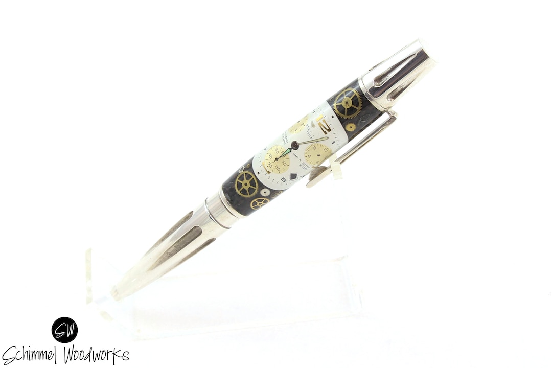 Vintage Watch Part Pen Real Silver Pen - Etsy