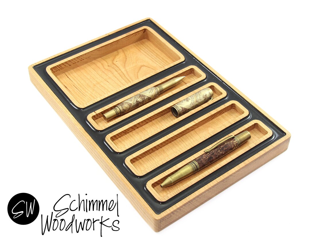 Maple Pen Display With Black Accents - Etsy