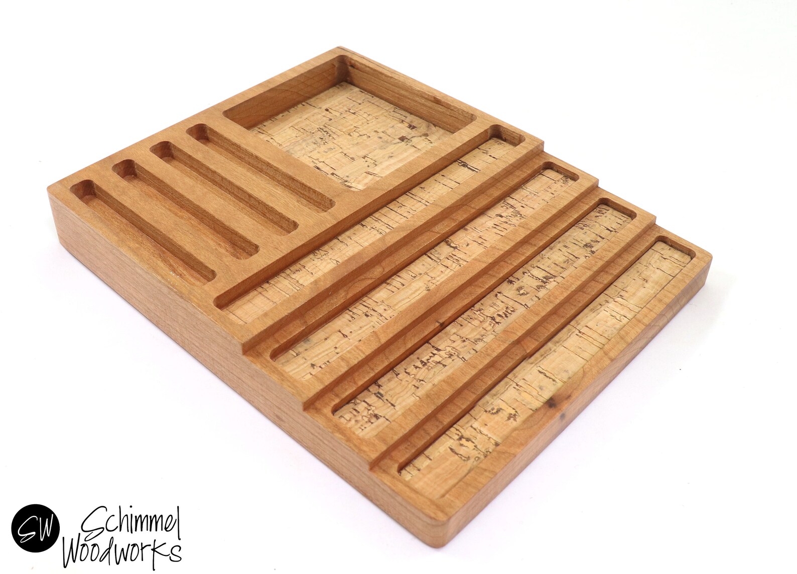 Cherry Fountain Pen Tray With Desk Organizer. Slot for Extra - Etsy
