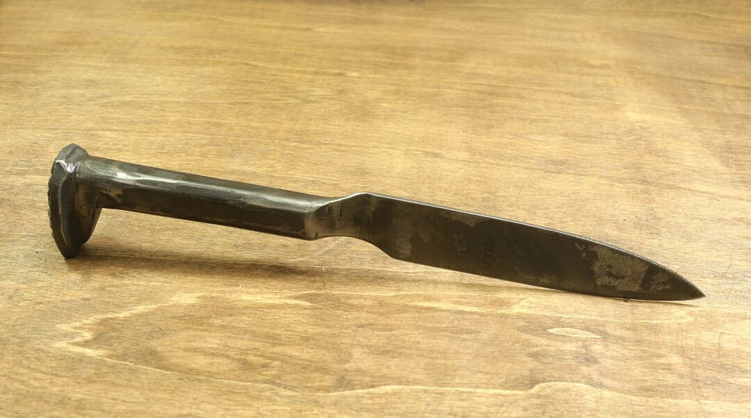 Railroad Knife Railroad Spike Knife Bladesmithing Done in Gilbert ...